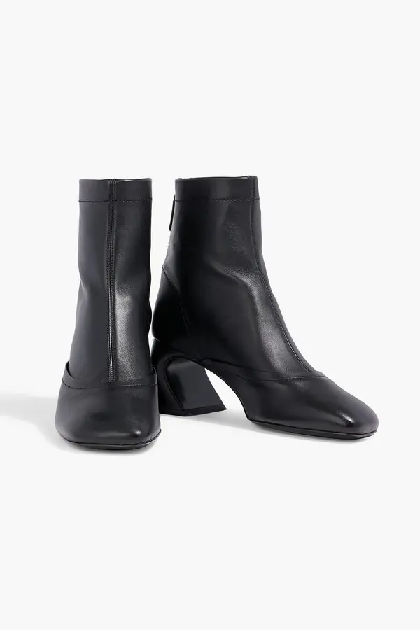 3.1 Phillip Lim Leather Ankle Boots - Black