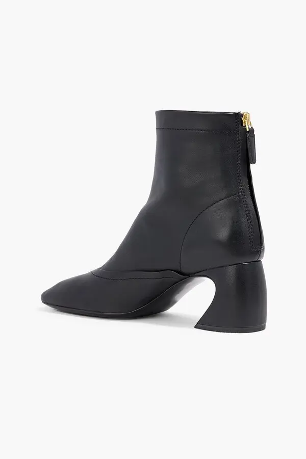3.1 Phillip Lim Leather Ankle Boots - Black