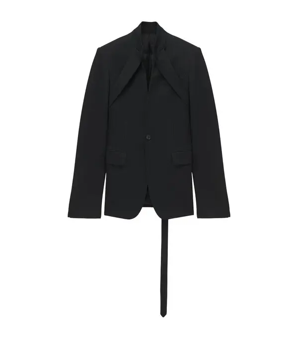 Alexander McQueen Wool Deconstructed Blazer