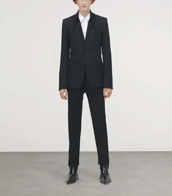 Alexander McQueen Wool Deconstructed Blazer