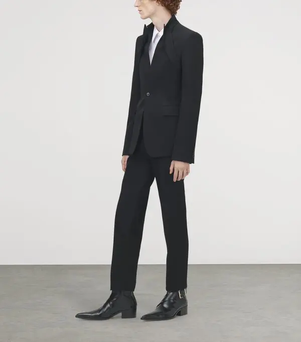 Alexander McQueen Wool Deconstructed Blazer