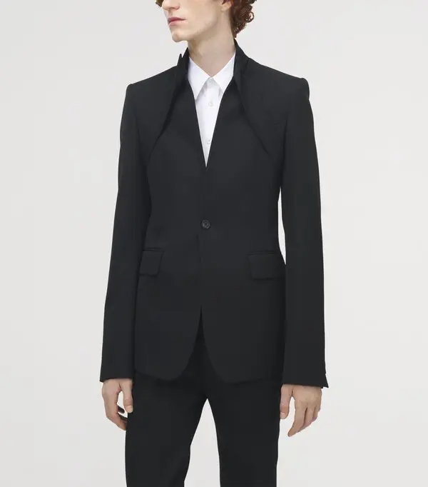 Alexander McQueen Wool Deconstructed Blazer