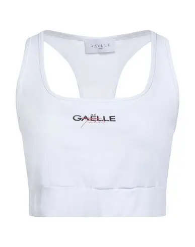 GAËLLE PARIS Stretchy Jersey Sports Top - White
