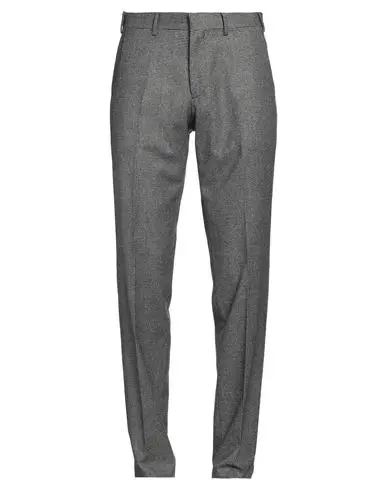 LARDINI Charcoal Wool & Cashmere Houndstooth Tapered Leg Pants