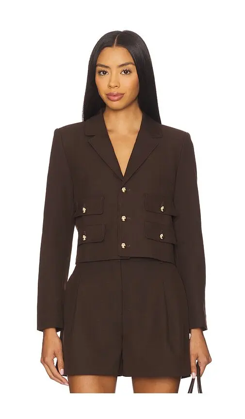 KARINA GRIMALDI Marie Cropped Blazer