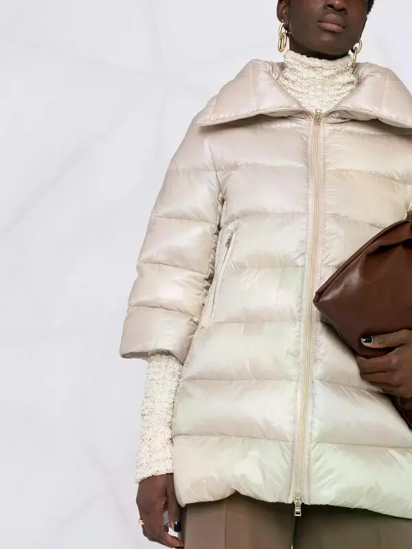 Herno Cropped-sleeve Padded Jacket - Neutrals