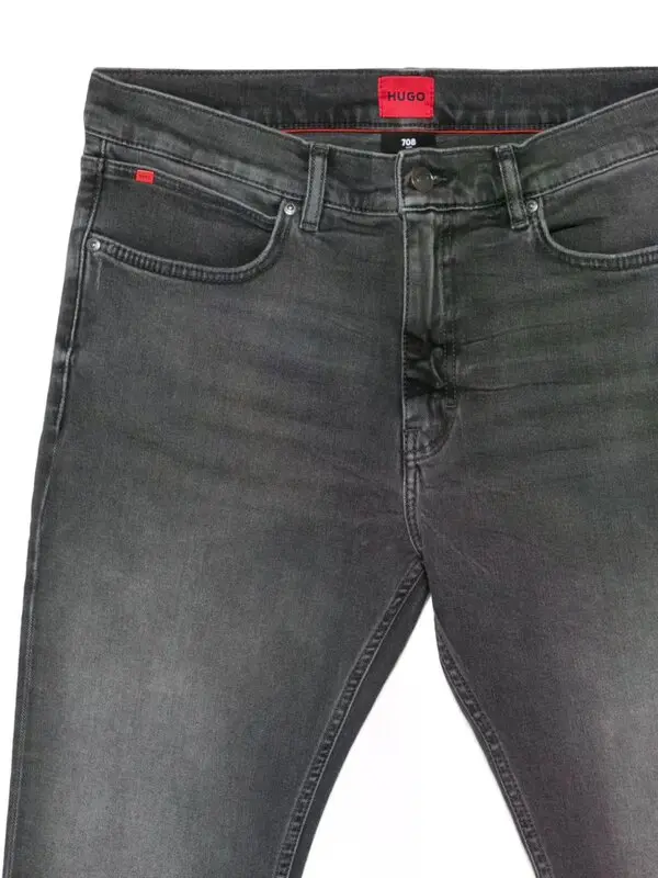 Hugo Stretch-cotton Straight Leg Jeans
