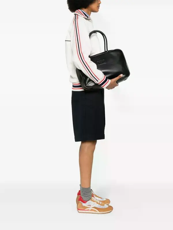 Miu Miu Logo-embossed Leather Shoulder Bag