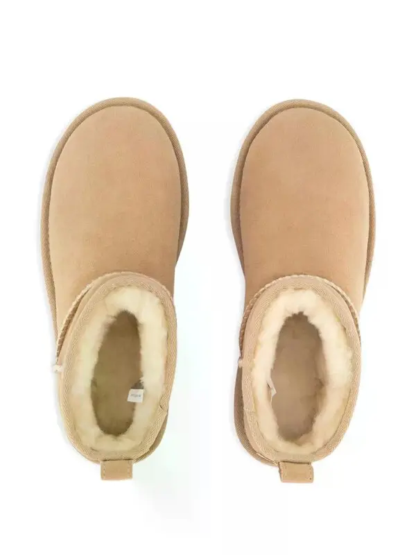 UGG Ultra Mini Logo-patch Boots - Neutrals