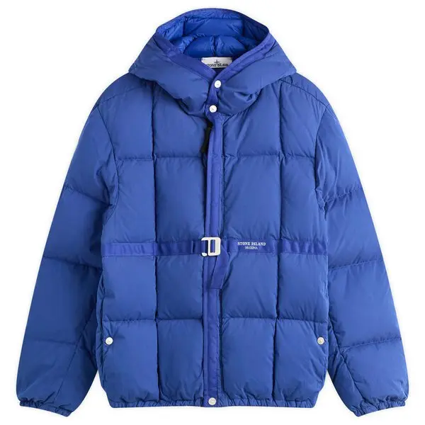 Stone Island Marina Cotton Nylon Tela Down Jacket - Bright Blue