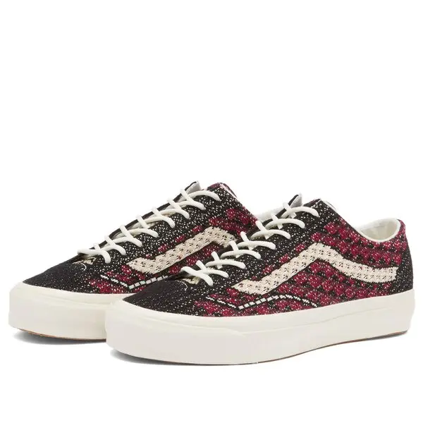 VANS Lx Old Skool 36 Ek Sneakers - Geo Check Bordeaux