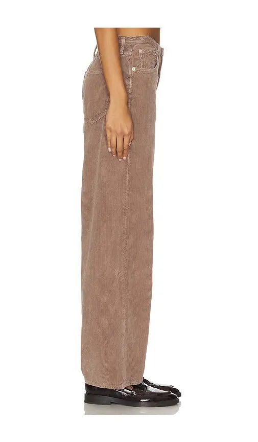 AGOLDE Keira Wide Leg Corduroy Jeans - Ceramic