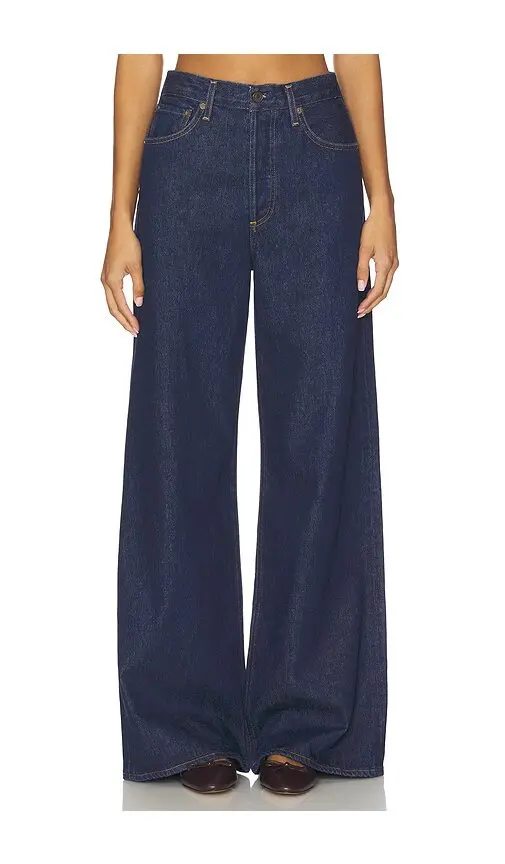 AGOLDE Dame High Rise Wide Leg Jeans - Foxley