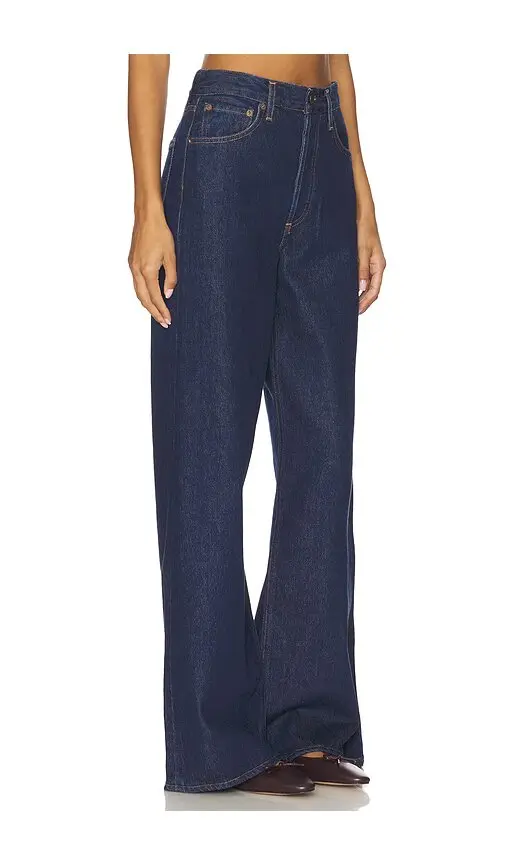 AGOLDE Dame High Rise Wide Leg Jeans - Foxley