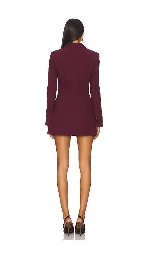 Amanda Uprichard Peralta Blazer Romper - Wine