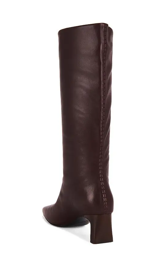 Rag & Bone Astor Leather Boots - Bordeaux
