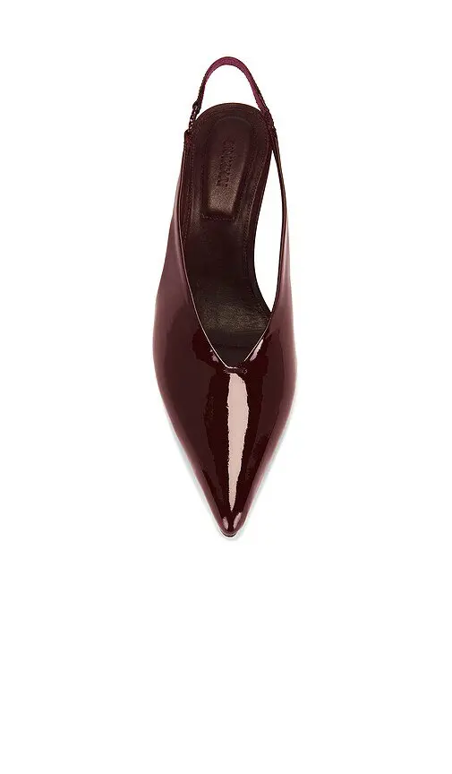 Simkhai Patent Leather Slingback Heels - Cranberry