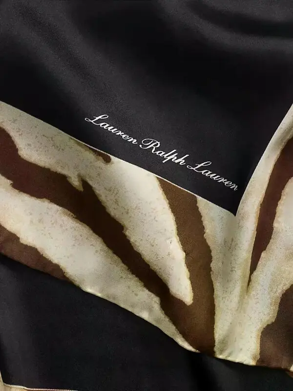 Ralph Lauren Belting-print Silk Scarf