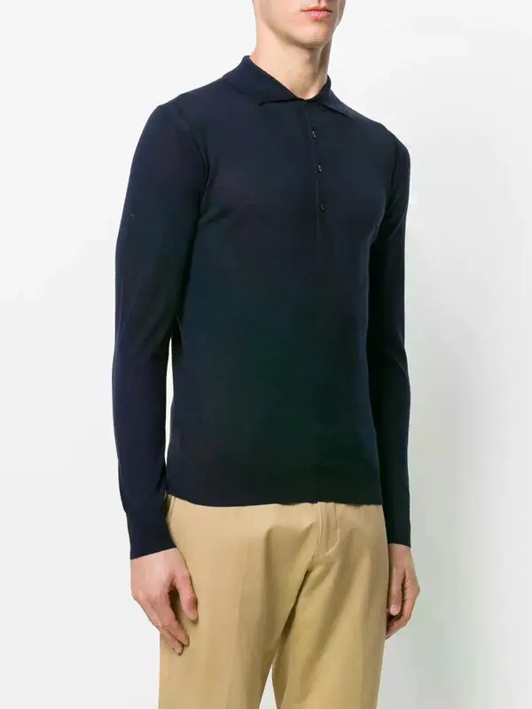 PAOLO PECORA Long Sleeved Polo Shirt