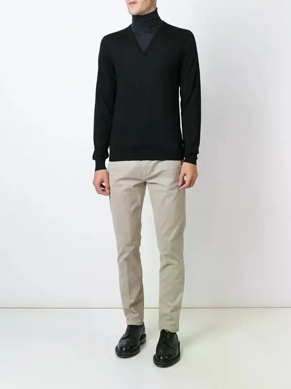 PAOLO PECORA Layered Roll Neck Sweater