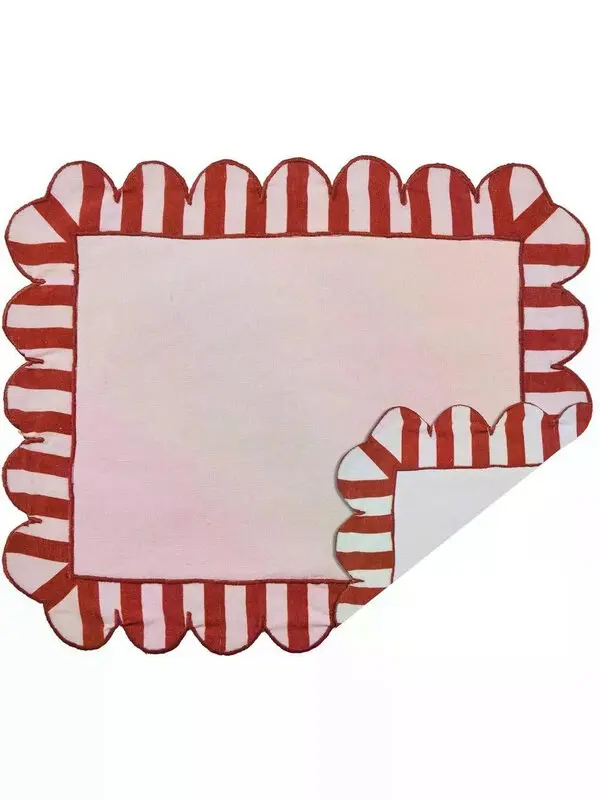 MISETTE Scalloped Stripe Placemat