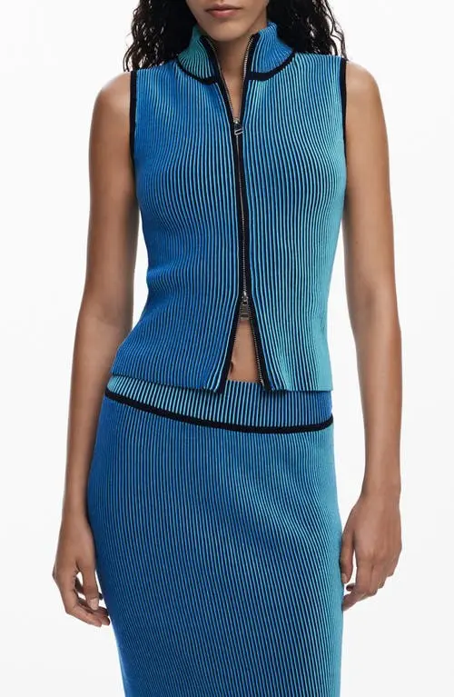 Desigual Sleeveless Ribbed Top