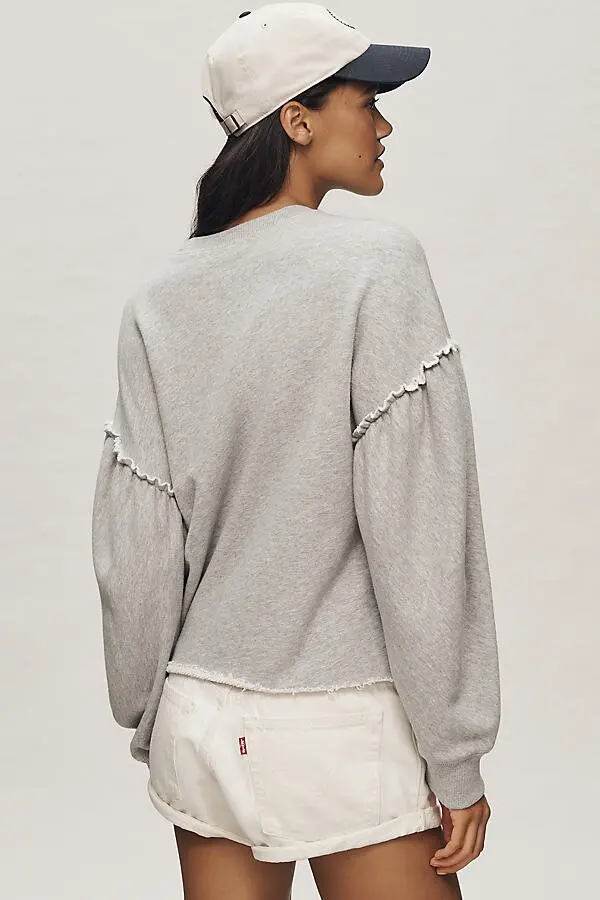 NATION LOS ANGELES Shane Sweatshirt - Light Grey