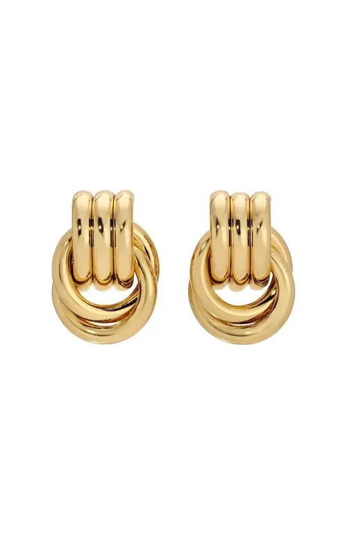 HEAVEN MAYHEM Baby Knot Stud Earrings - Gold