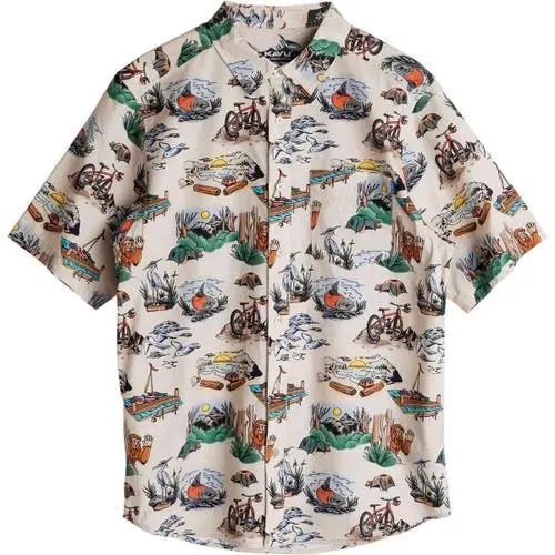 KAVU The Jam Short-sleeve Shirt - Places To Be