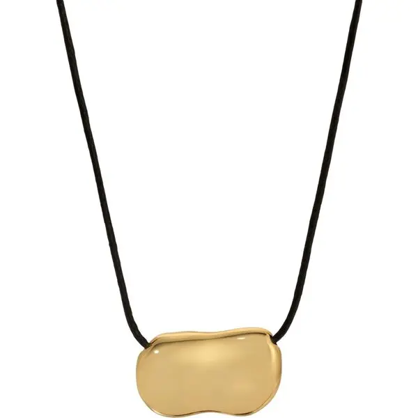 HEAVEN MAYHEM Pebble Pendant Necklace - Gold/black