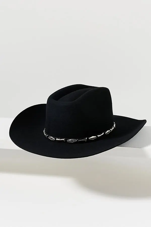 WYETH Wool Felt Cowboy Hat - Black