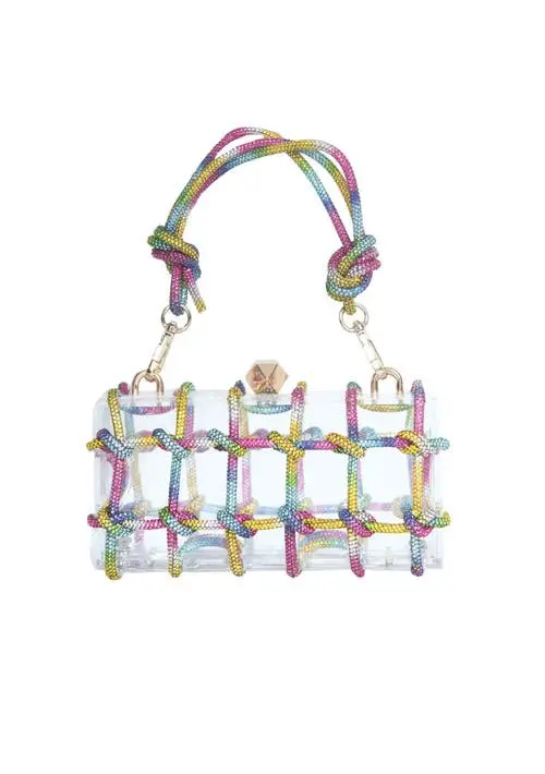 LAUREN LORRAINE Cleary Rhinestone Clutch