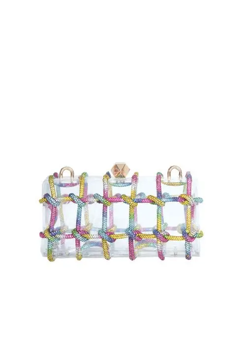 LAUREN LORRAINE Cleary Rhinestone Clutch