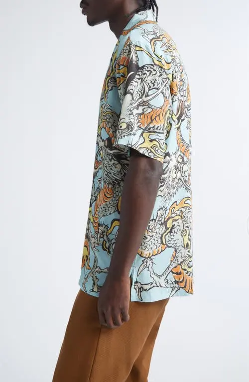 ENDLESS JOY Tiga Naga Print Camp Shirt