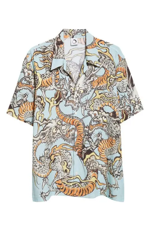 ENDLESS JOY Tiga Naga Print Camp Shirt