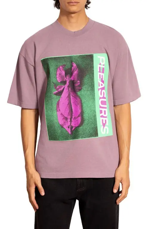 PLEASURES Leaf Cotton Graphic T-shirt