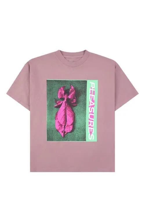 PLEASURES Leaf Cotton Graphic T-shirt
