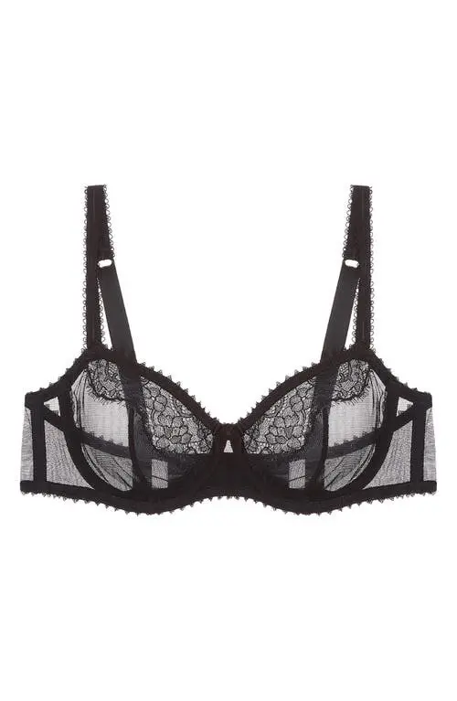 JOURNELLE Chiara Underwire Demi Bra - Noir