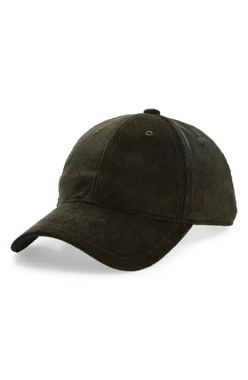 Rag & Bone Harlow Cotton Corduroy Baseball Cap - Olive Corduroy