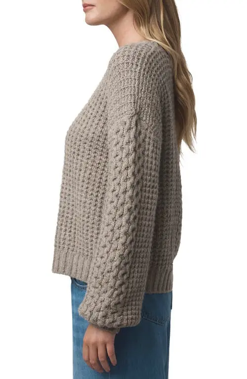 Splendid Celeste Cable Stitch Sweater - Light Cedar Beige Heather