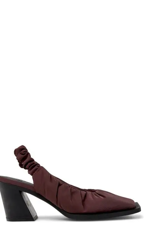 Camper Karole Slingback Pump - Burgundy Red