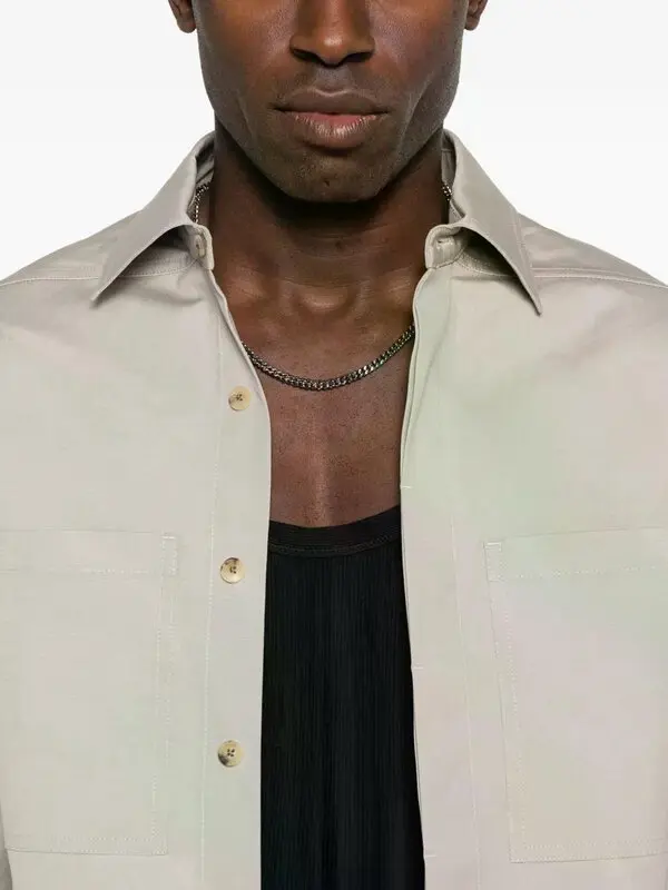 Rick Owens Long-sleeve Pocketed Shirt - Neutrals