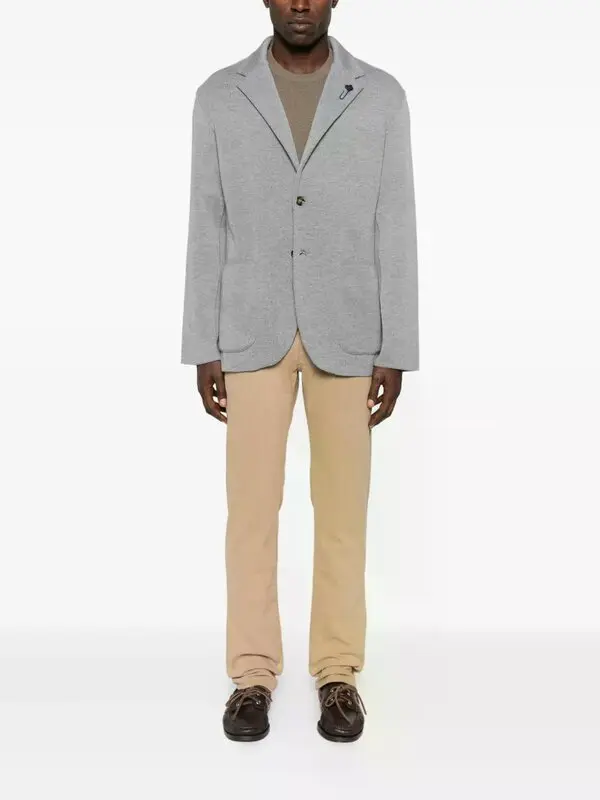 LARDINI Buttoned Patch-pockets Blazer