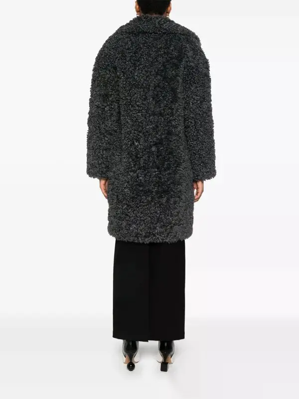STAND STUDIO Camille Cocoon Faux Shearling Coat