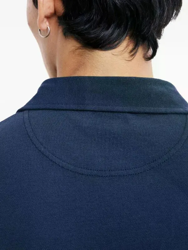 Hartford Long-sleeve Patch-pocket Polo Shirt