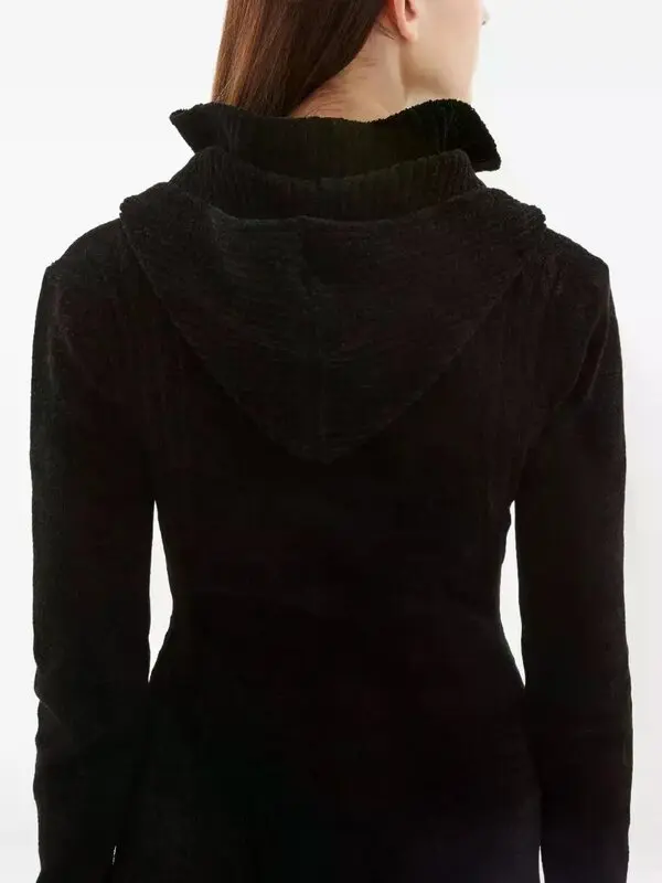 Ottolinger Hooded Zip-front Mini Dress