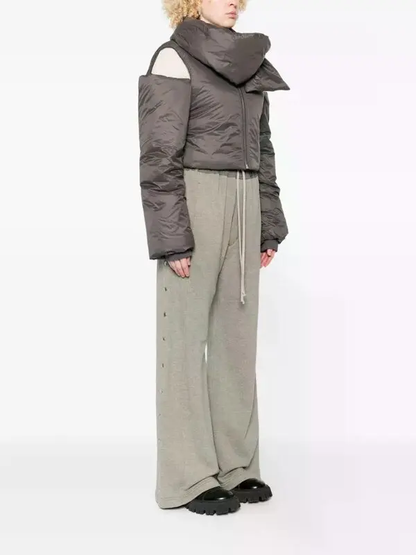 Rick Owens Zip-front Cropped Jacket - Silver