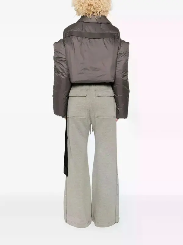 Rick Owens Zip-front Cropped Jacket - Silver