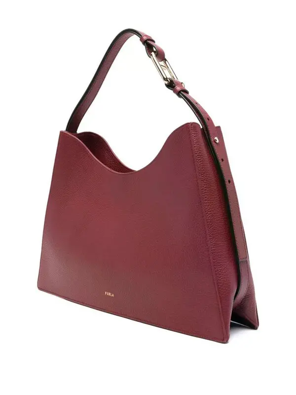 Furla Leather Shoulder Bag - Red