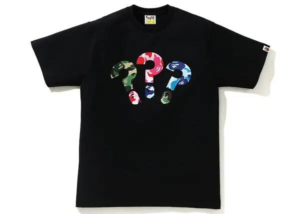 A BATHING APE Punctuation 6 Tee Shirt - Black